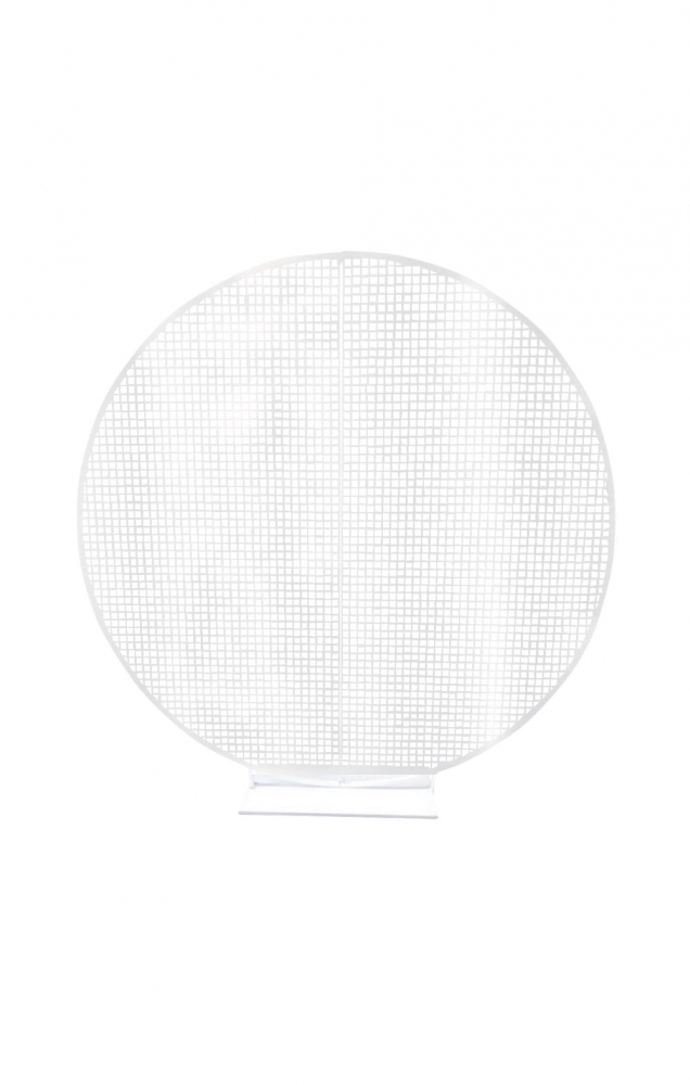 Round Mesh Wall – White - Ideal Room Decor