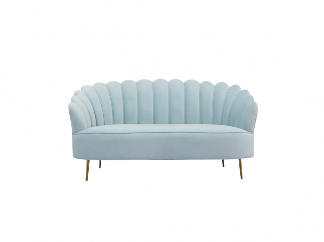 Shell Sofa – Baby Blue - Ideal Room Decor